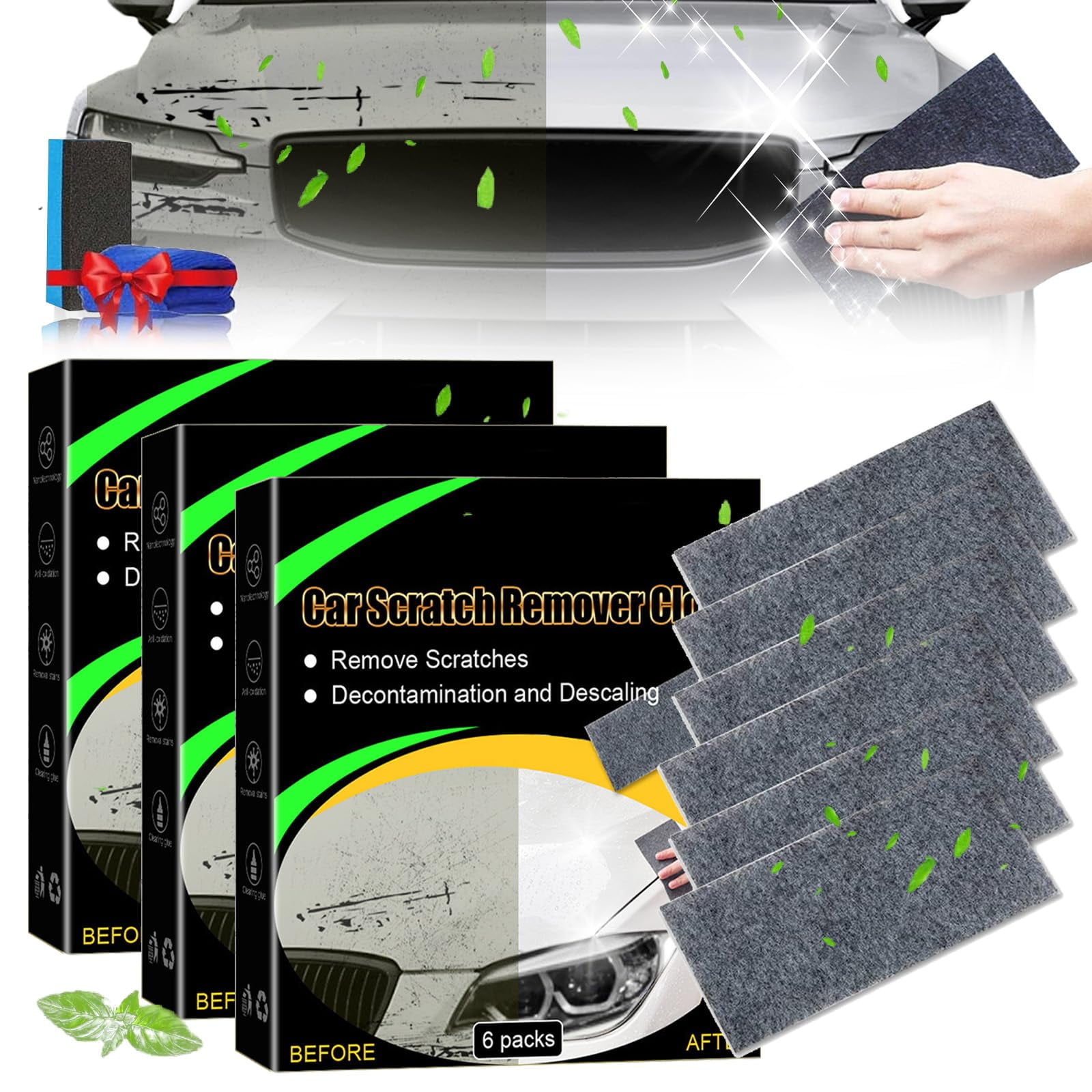 Nanoklean Cloth, Nanoklean Magic Cloth, 2024 New Nano Cloth Car Scratch ...