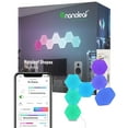 Nanoleaf Hexagons Smart LED Light Panels - Smarter Kit - 7 Panels ...