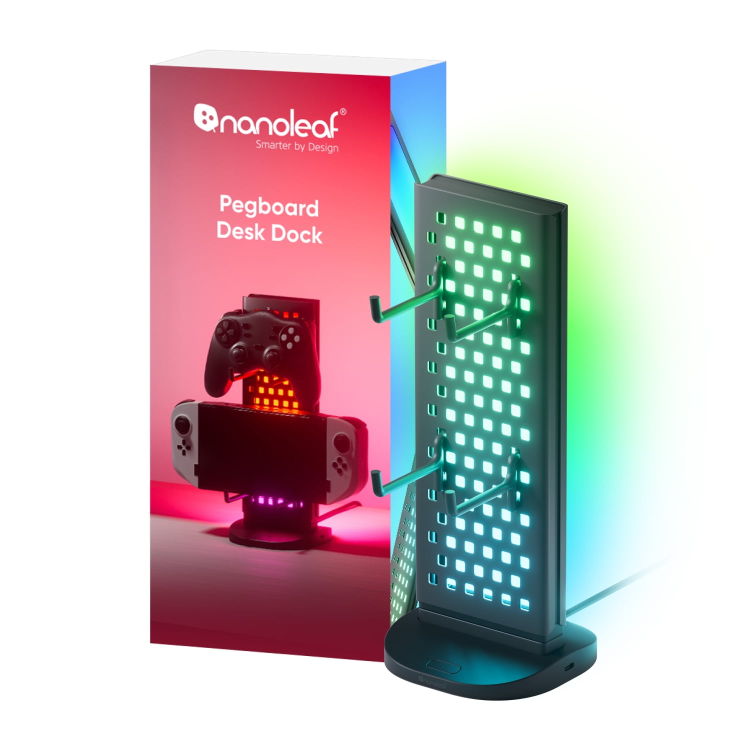 Nanoleaf LiteBrite LED Gradient RGB Pegboard & Table Light with 16M ...