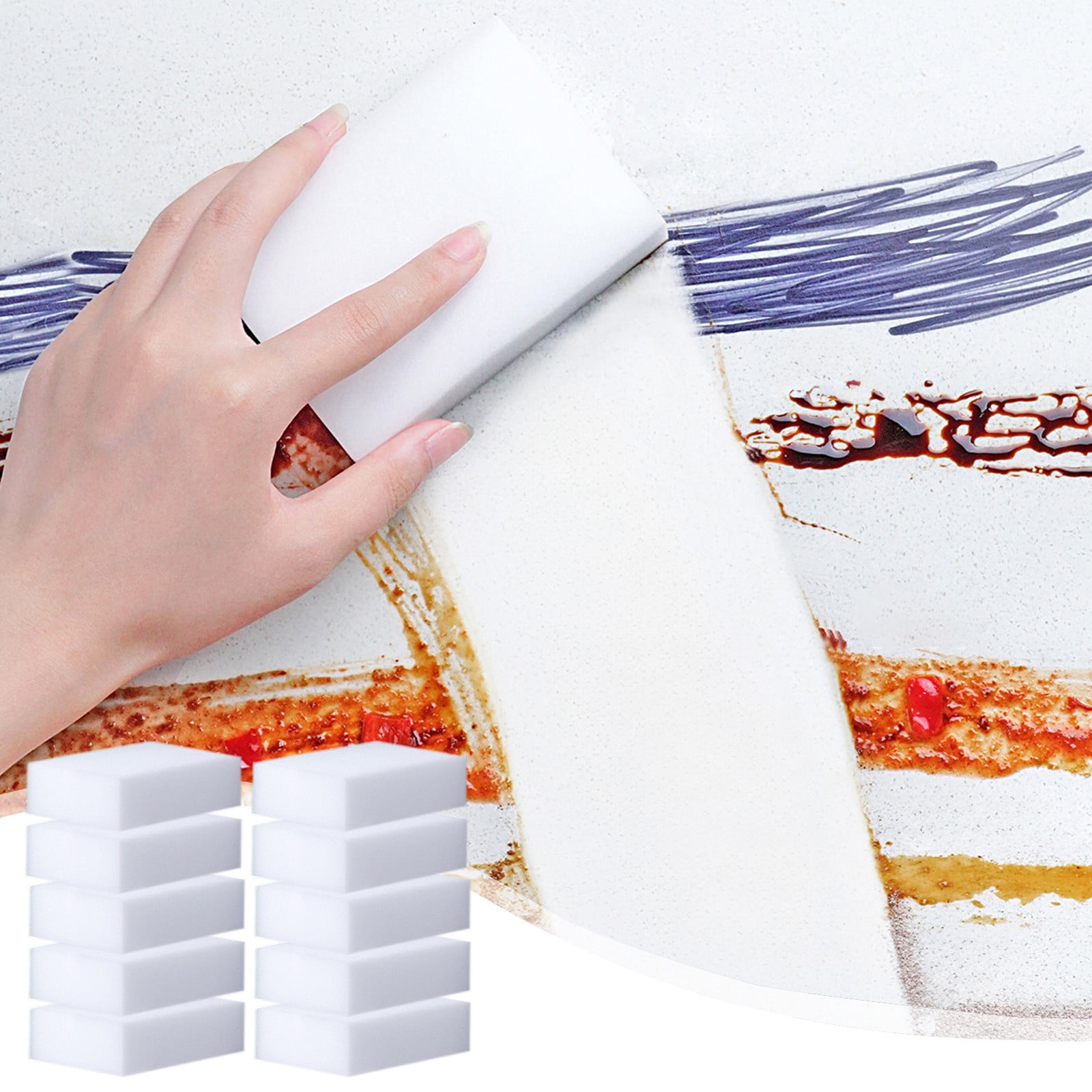 Nanoscale Sponge Block - 10 Pack Multi-Purpose Cleaning Sponges for ...