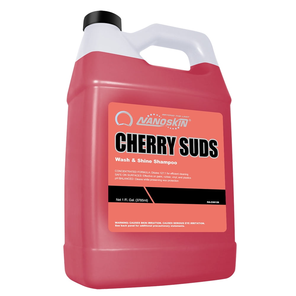 Nanoskin CHERRY SUDS Auto Detailing Foamer, Car Wash Soap, 1 Gallon ...