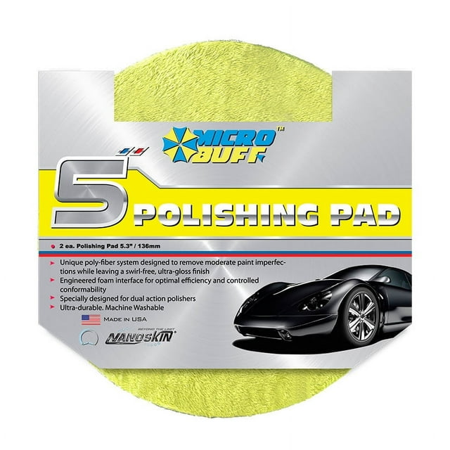 Nanoskin (MB-PPD5) MICROBUFF 5" Polishing Pad, (Pack Of 2) - Walmart.com