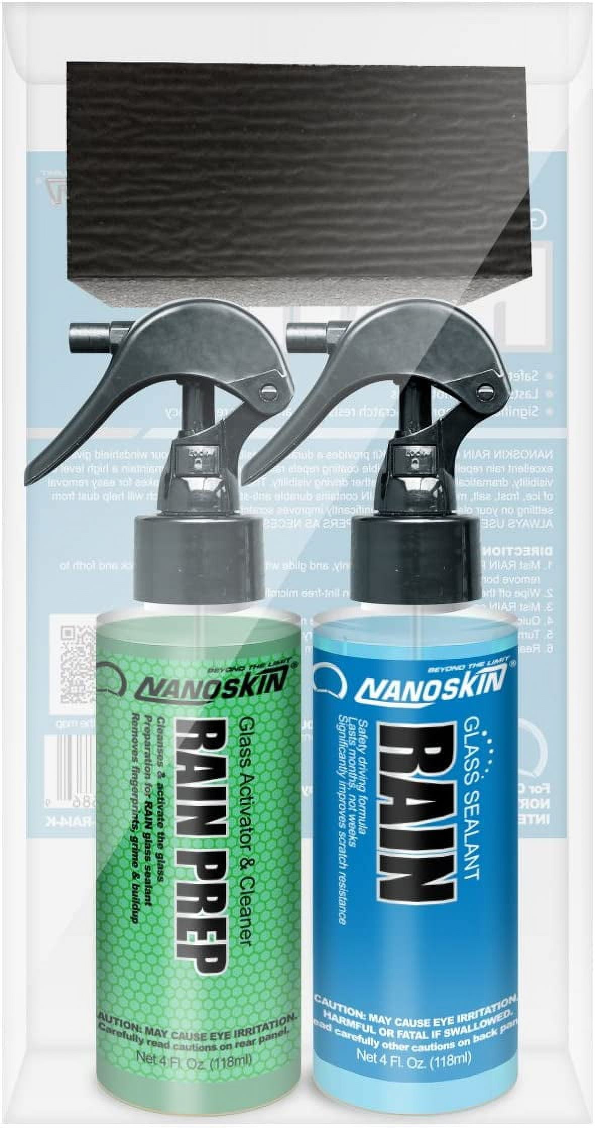 Nanoskin RAIN Glass Sealant Complete Solution Kit - Ready-to-Use RAIN ...