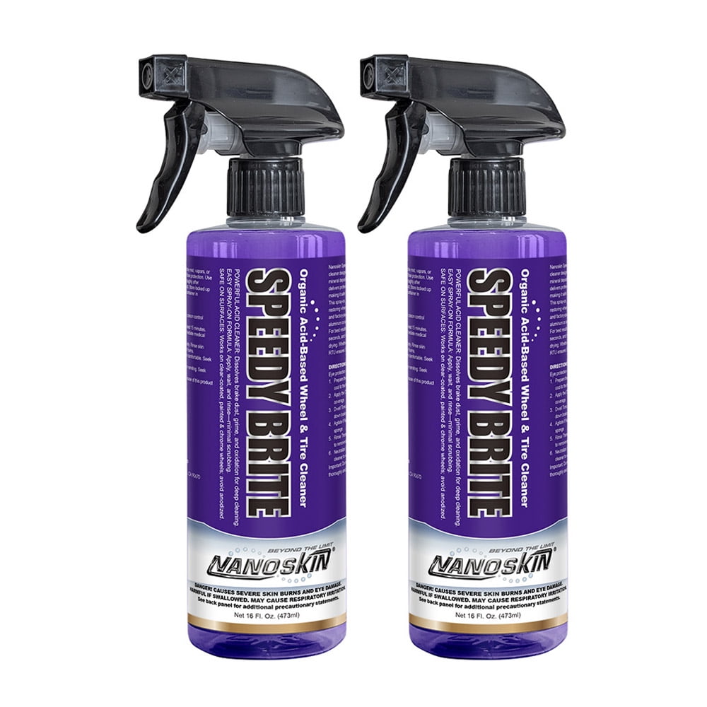 Nanoskin SPEEDY BRITE Pro Grade Wheel & Tire Acid Cleaner, 32 Oz ...