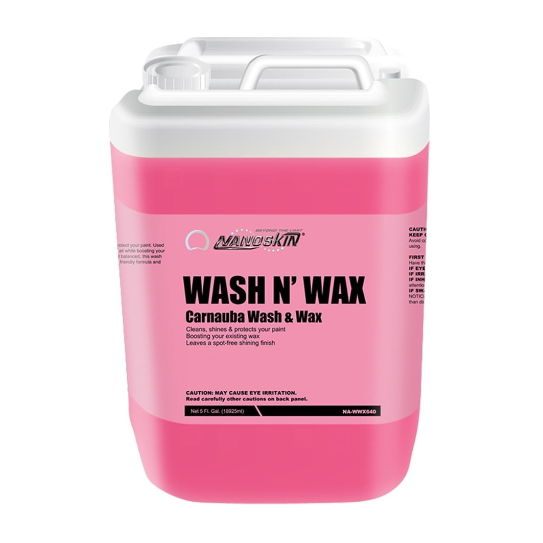 Nanoskin WASH N' WAX Wash & Wax with Carnauba 5 Gallons - Car Wash and ...