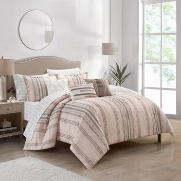 Nanshing Neva Bed Matching Queen Size 14 Piece Paisley Jacquard ...