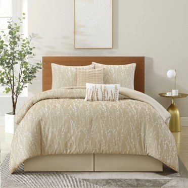 Home Essence Monroe 7 Piece Embroidered Comforter Set - Walmart.com