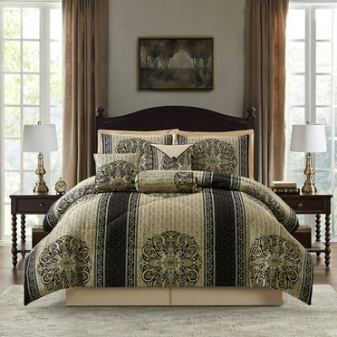 Nanshing Prince Elegant 7 Piece Medallion Comforter Set Queen - Walmart.com