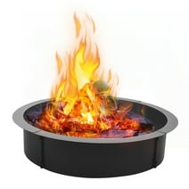30in. Galvanized Round Fire Ring - Walmart.com