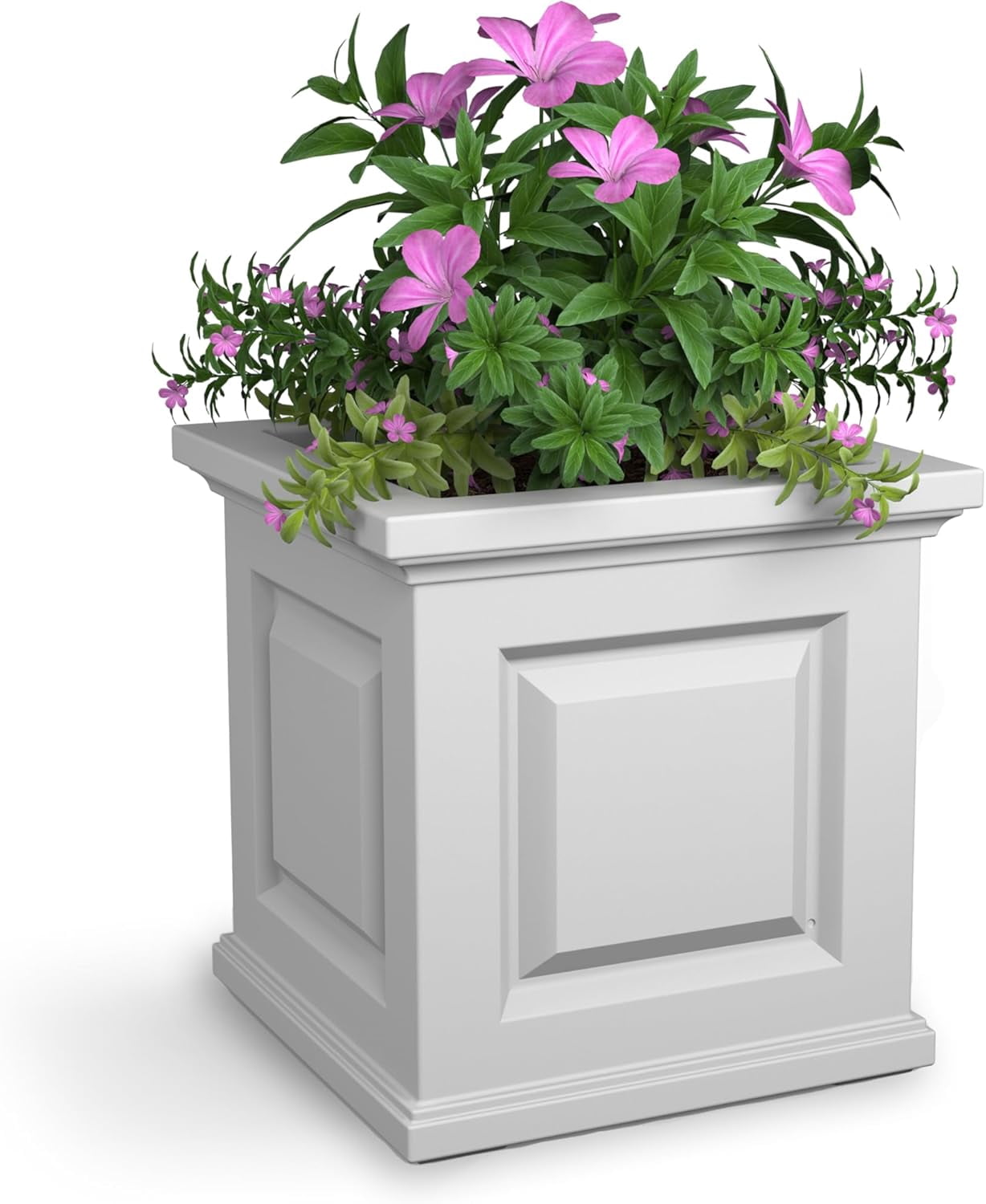 Nantucket 16-Inch Square Planter – Self-Watering, Weather-Resistant ...