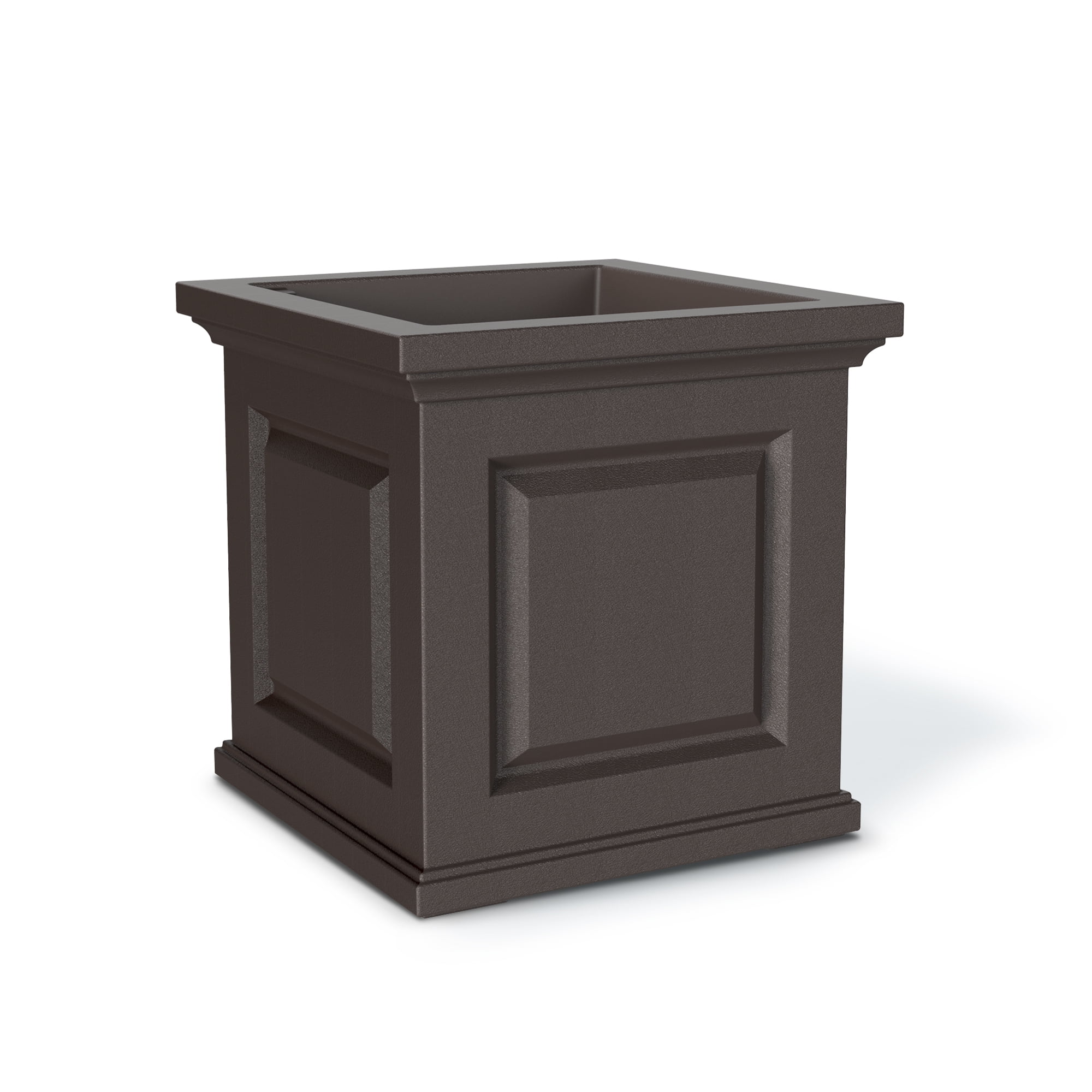 Nantucket 20in Square Planter - Espresso - Walmart.com