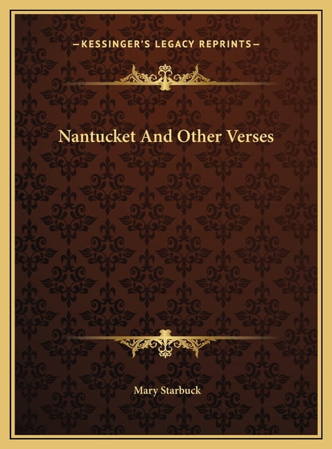 Nantucket And Other Verses (Hardcover) - Walmart.com