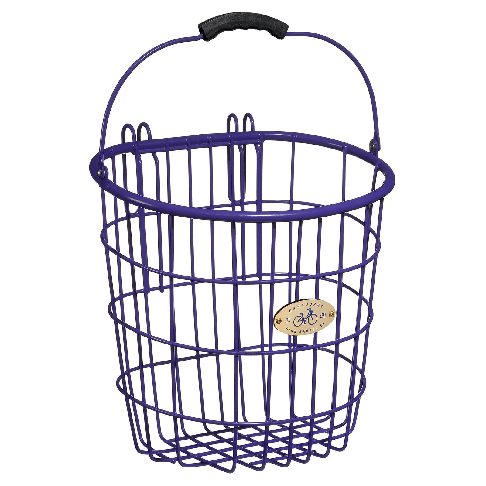 Nantucket Bicycle Basket Co. Surfside Rear Wire Pannier Basket, Purple ...