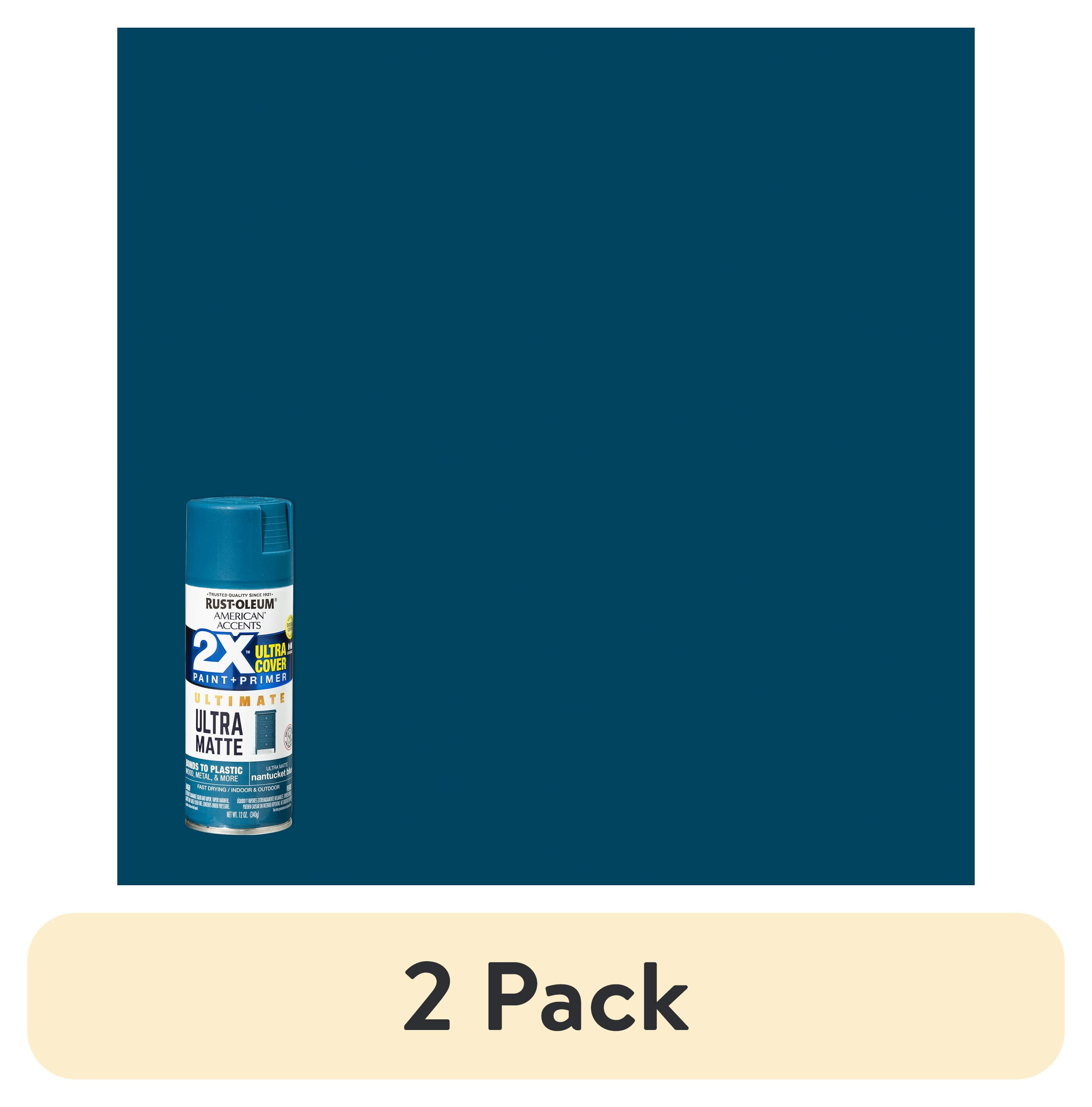 (2 pack) Nantucket Blue, Rust-Oleum American Accents 2X Ultra Cover ...