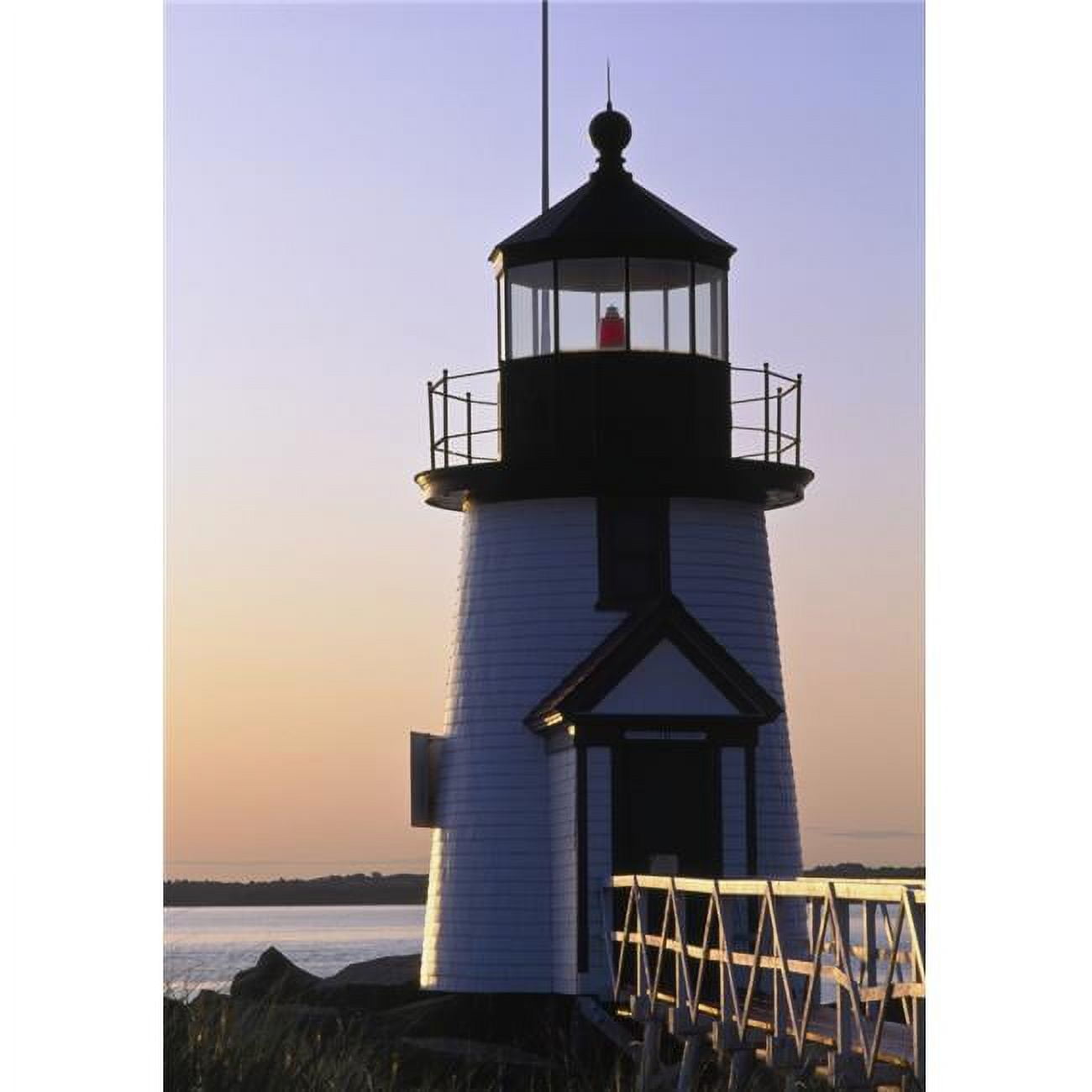 Nantucket Brant Point Lighthouse At Sunrise Poster Print, 12 x 18 ...