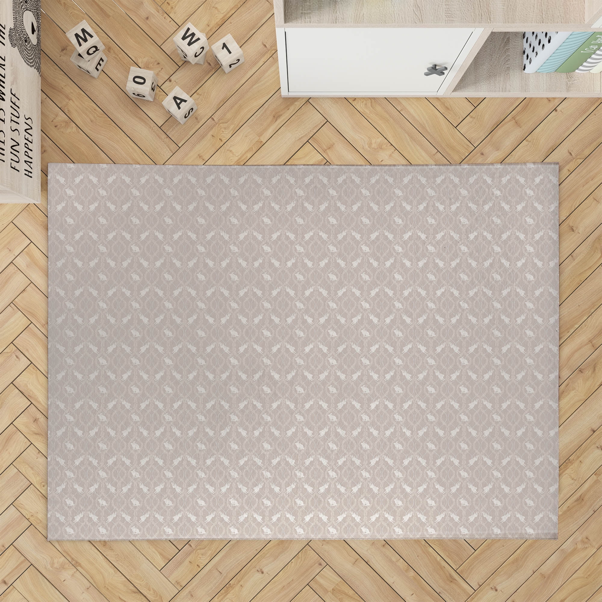 Nantucket Bunny Neutral Kids Play Mat - Walmart.com