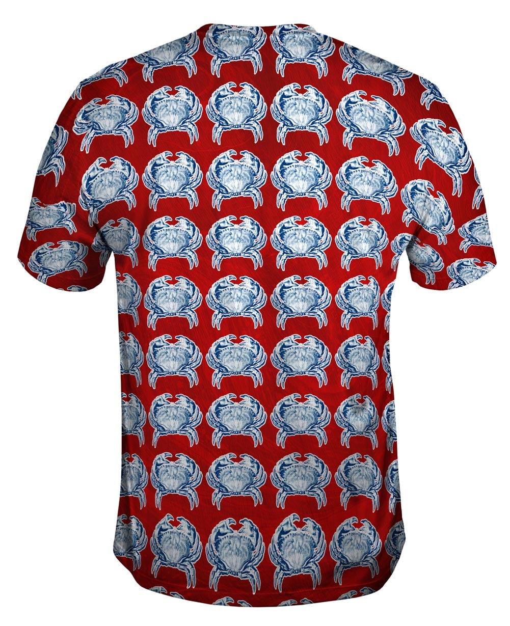 Nantucket Crab Red Mens T-Shirt All Over Print - Walmart.com