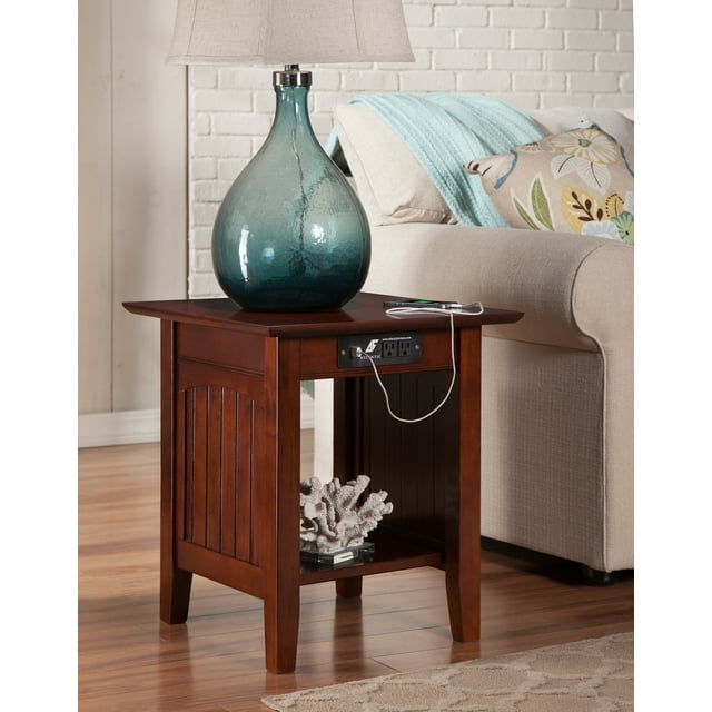 Nantucket End Table with Charging Station in Multiple Colors - Walmart.com