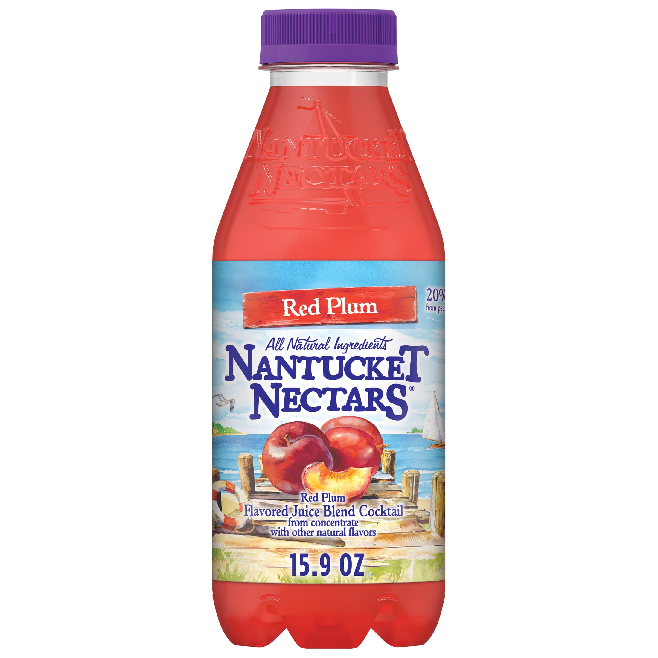 Nantucket Nectars Red Plum Juice Drink, 15.9 fl oz, Bottle - Walmart.com
