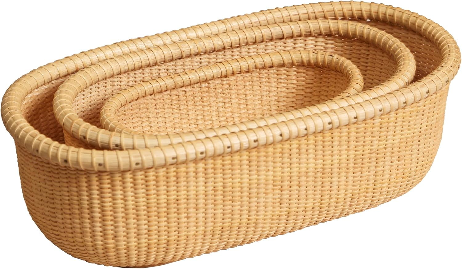 Nantucket Nested Party Baskets Tea Fruit Basket Handicraft Storage ...