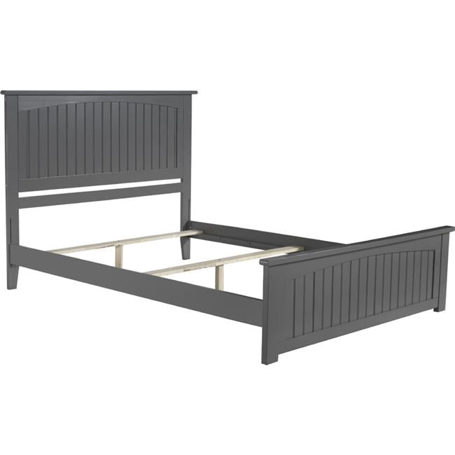 Nantucket Queen Traditional Bed with Matching Foot Board - Grey ...