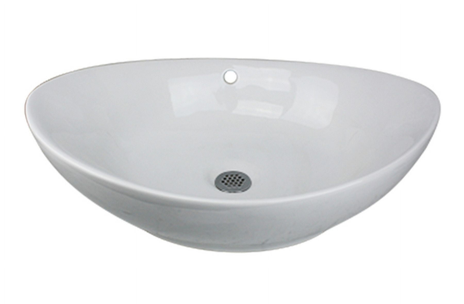 Nantucket Sinks NSV305 Oblong Vessel Sink, White - Walmart.com