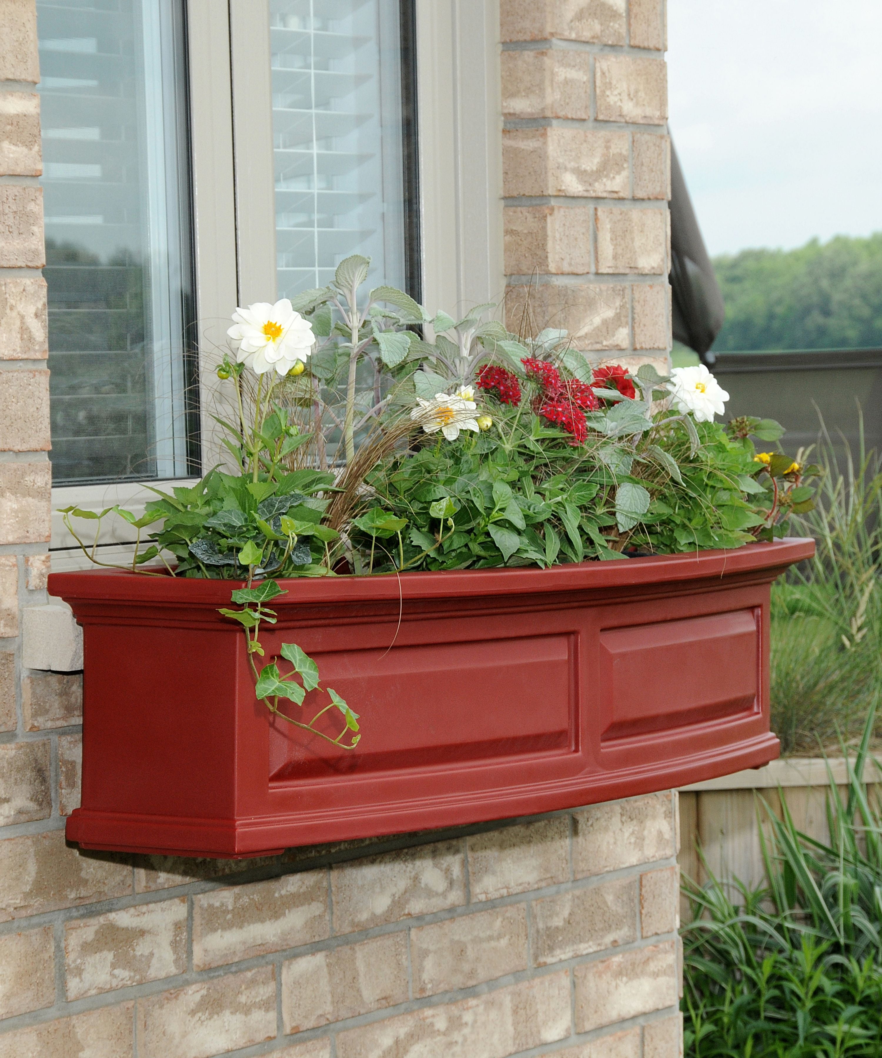 Nantucket Window Box 4FT Red - Walmart.com
