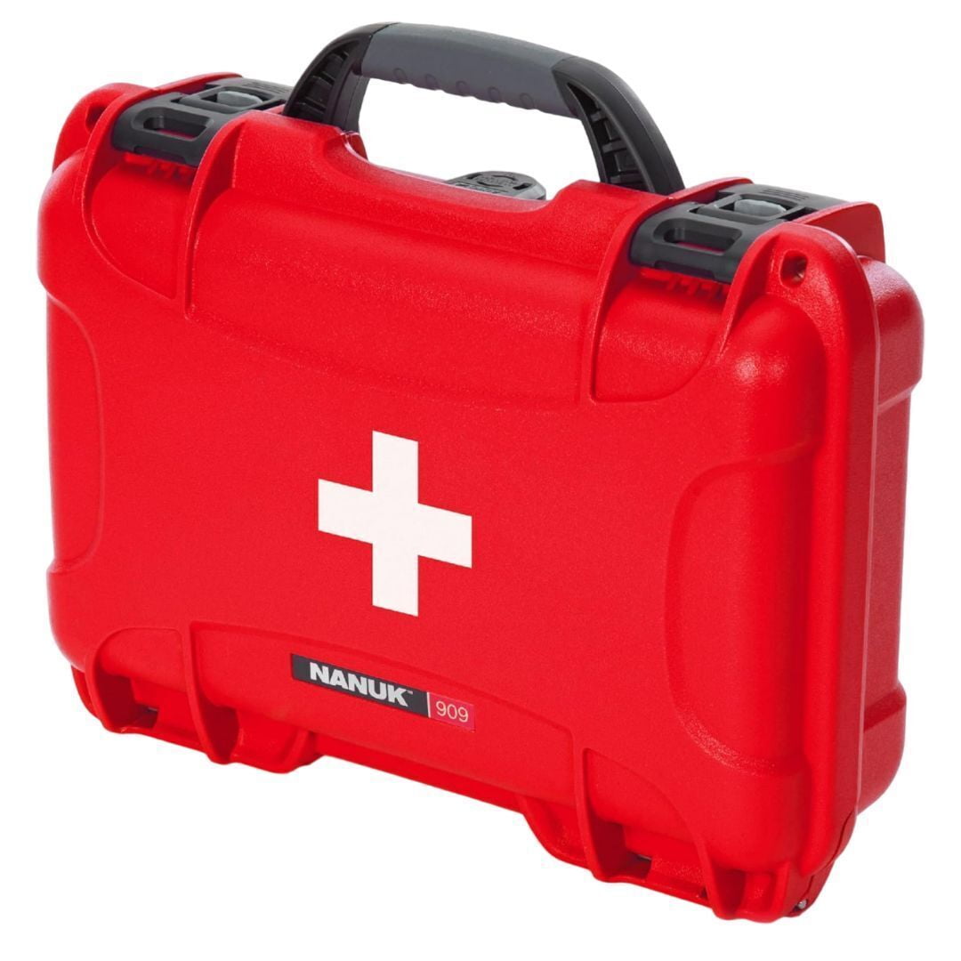 Nanuk 909 Case Empty with First Aid Logo, Red - Walmart.com