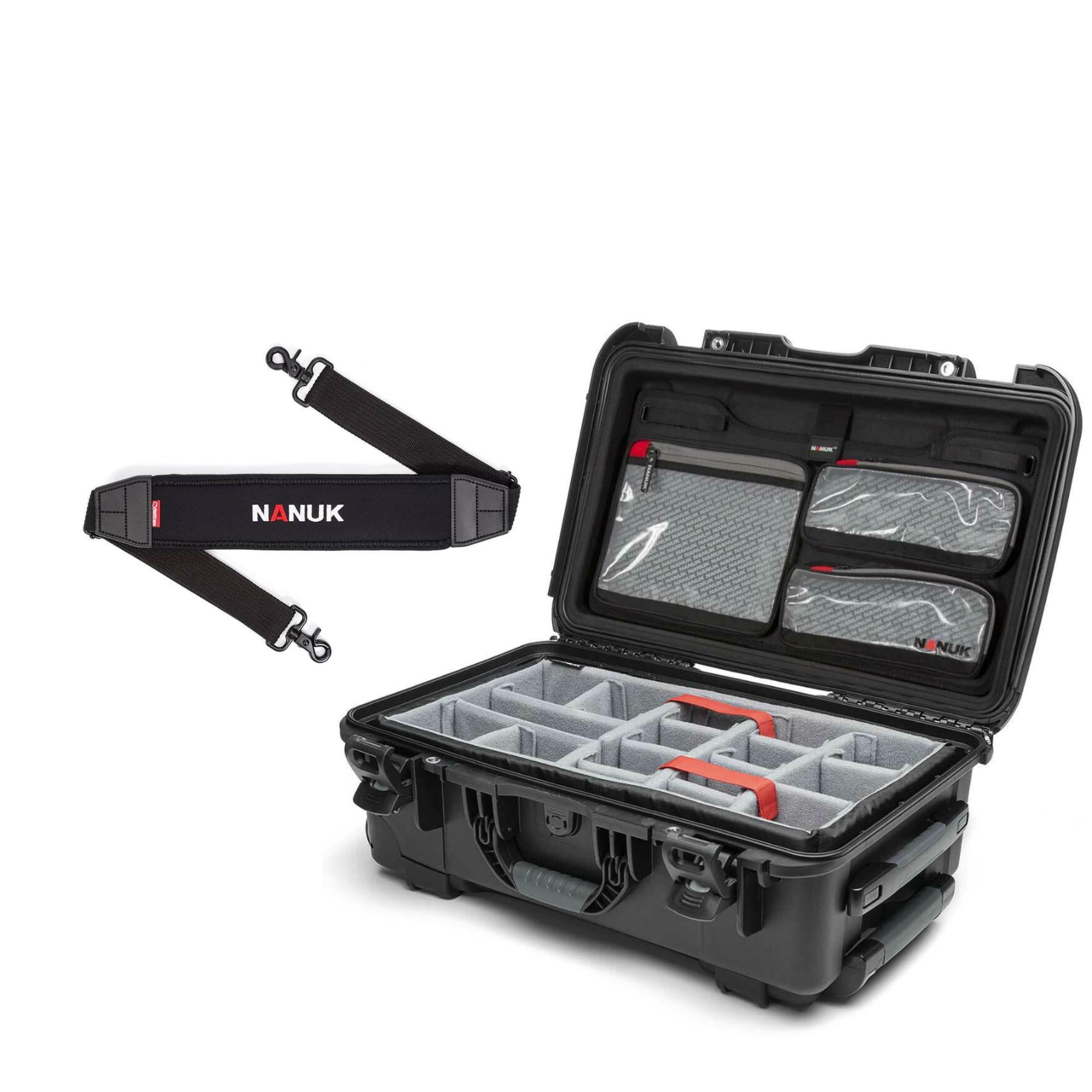 Nanuk 935 Waterproof Hard Case with Wheels (Black) with Shoulder Strap ...