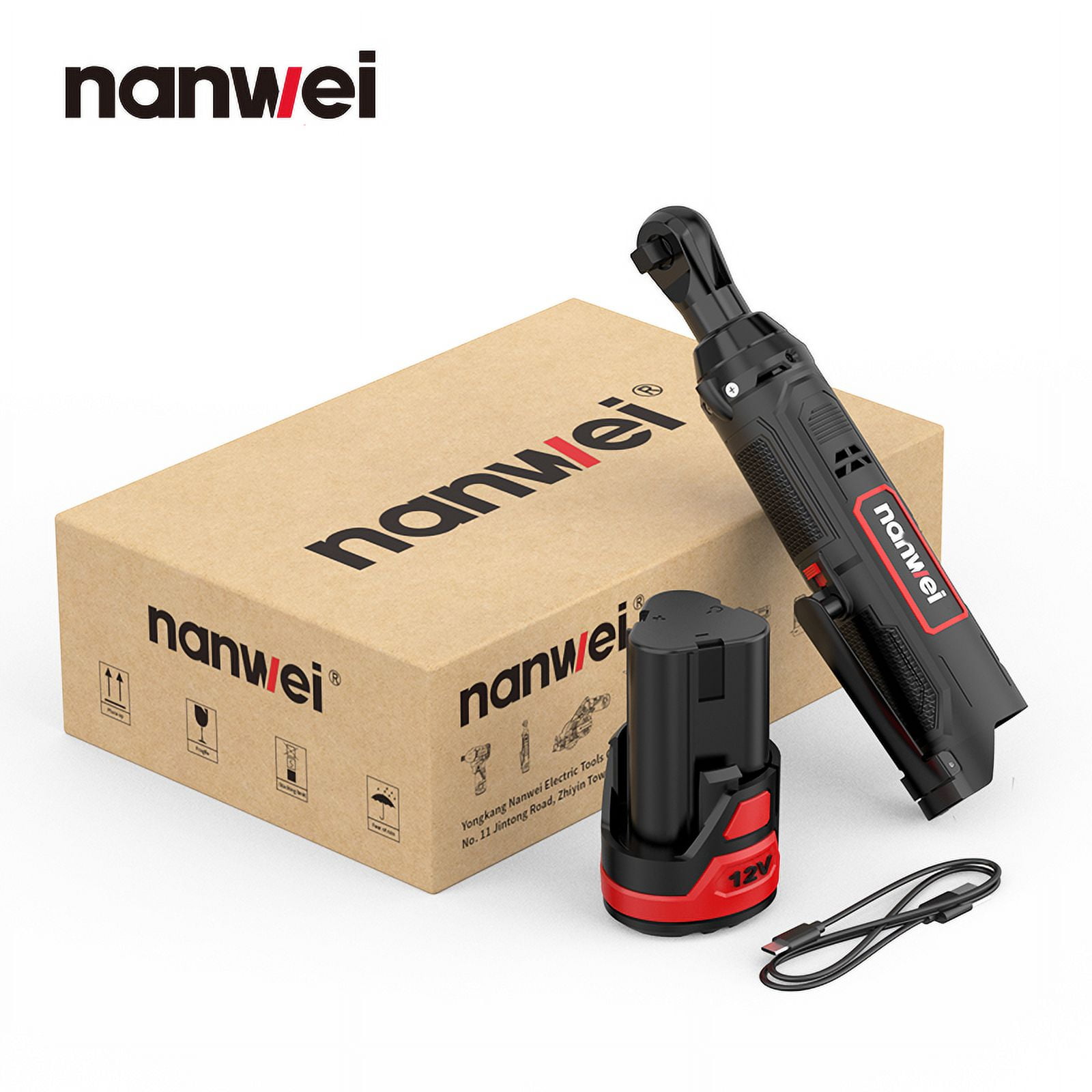 Nanwei mini impact screwdriver handheld electric drill 12V light and ...