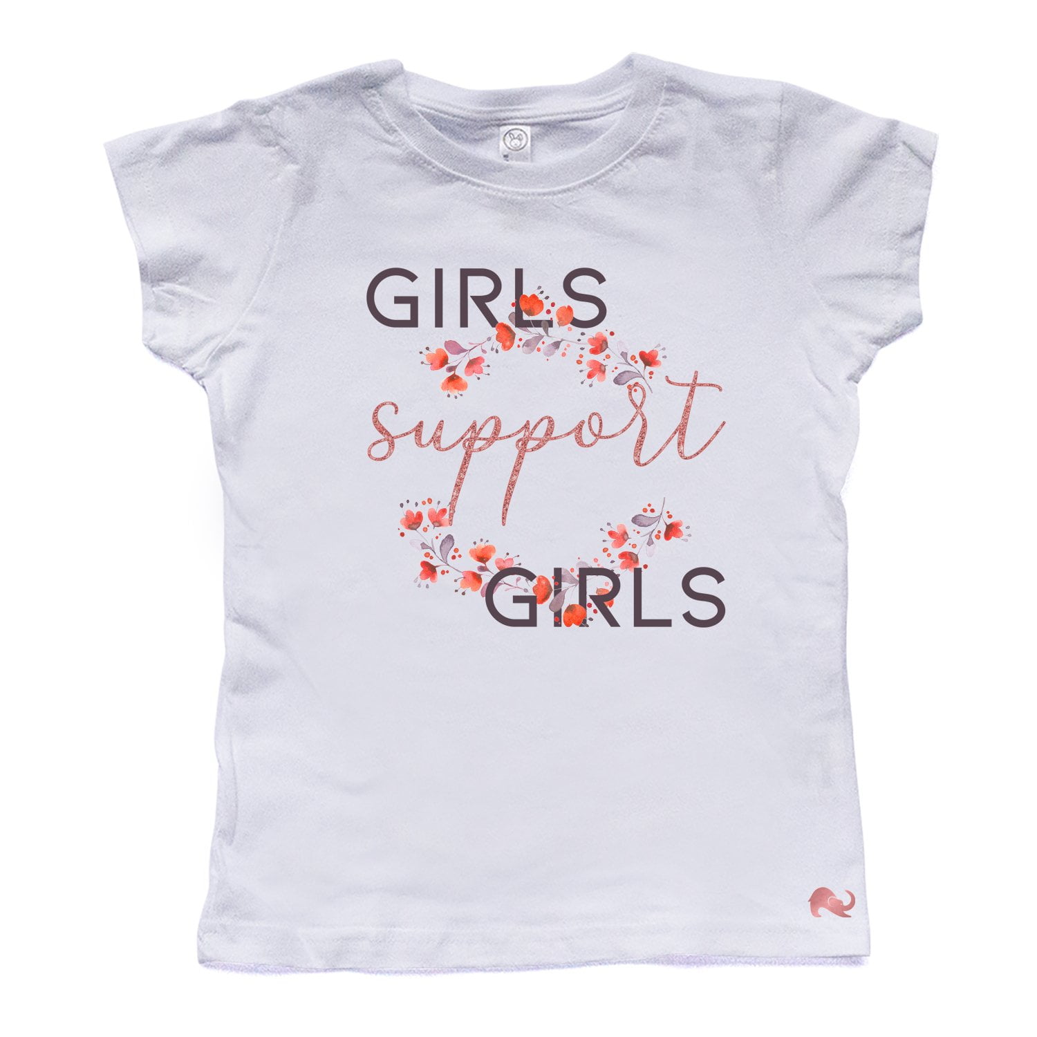 NanyCraft's Girls Support Girls Ladies Shirt - Walmart.com