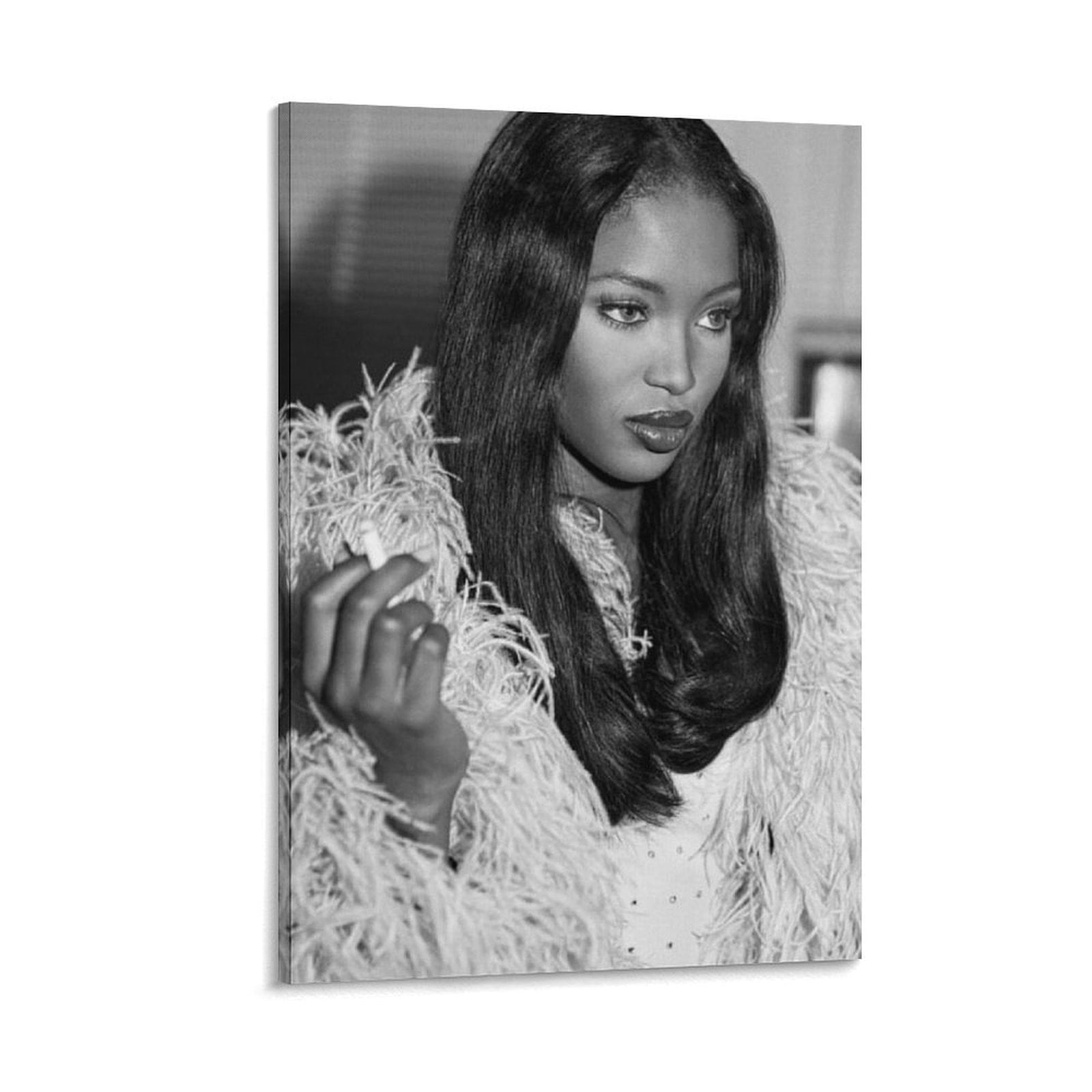 Naomi Campbell Poster London Supermodel Black Pearl Canvas Art Poster ...