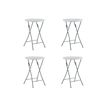 (4 pack) Mainstays Adjustable Folding Table, Black, Recommended for ...