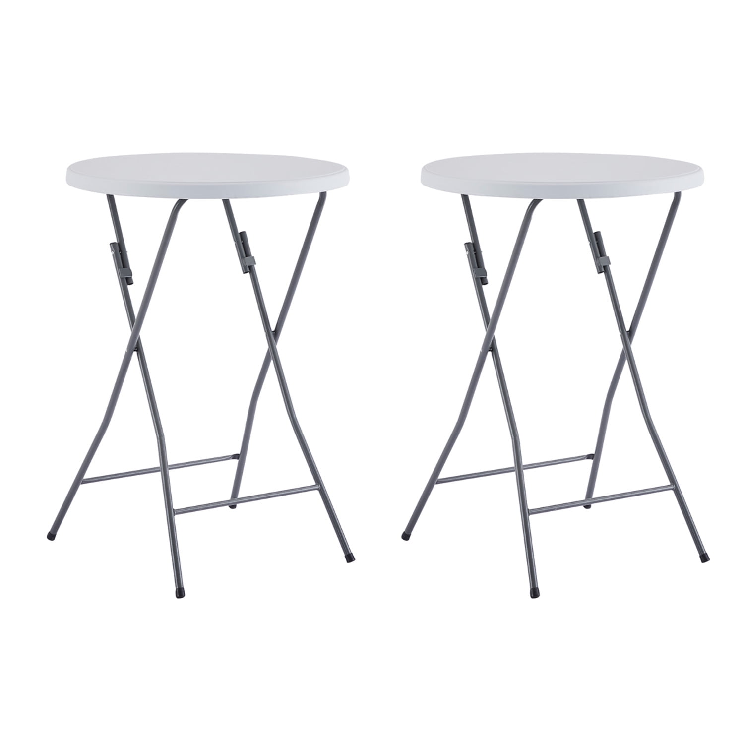 Naomi Home 32" Round High Top Folding Cocktail Table - Portable Bar ...