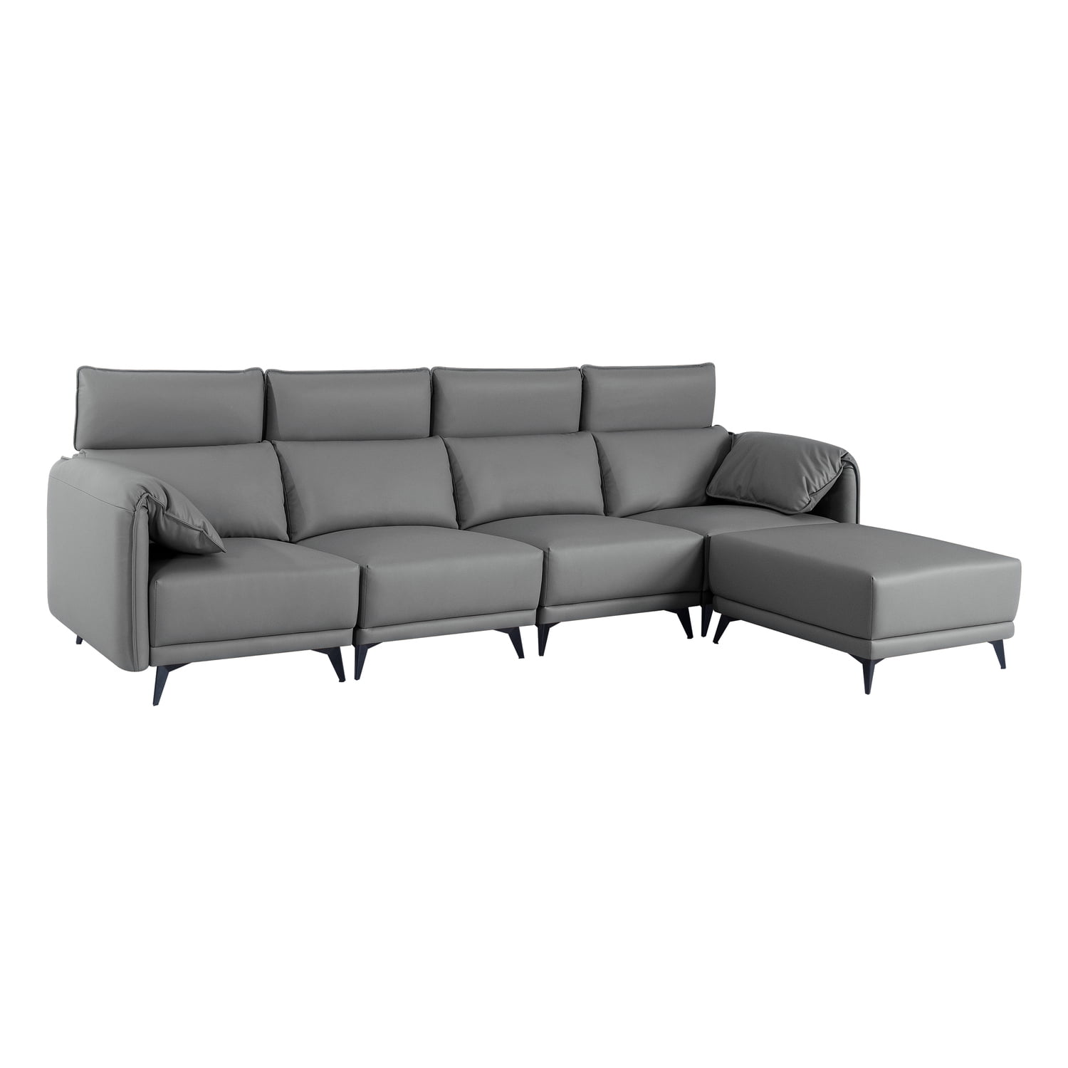 Naomi Home Dora Convertible Sectional Couch, High Back Sectional Couch ...