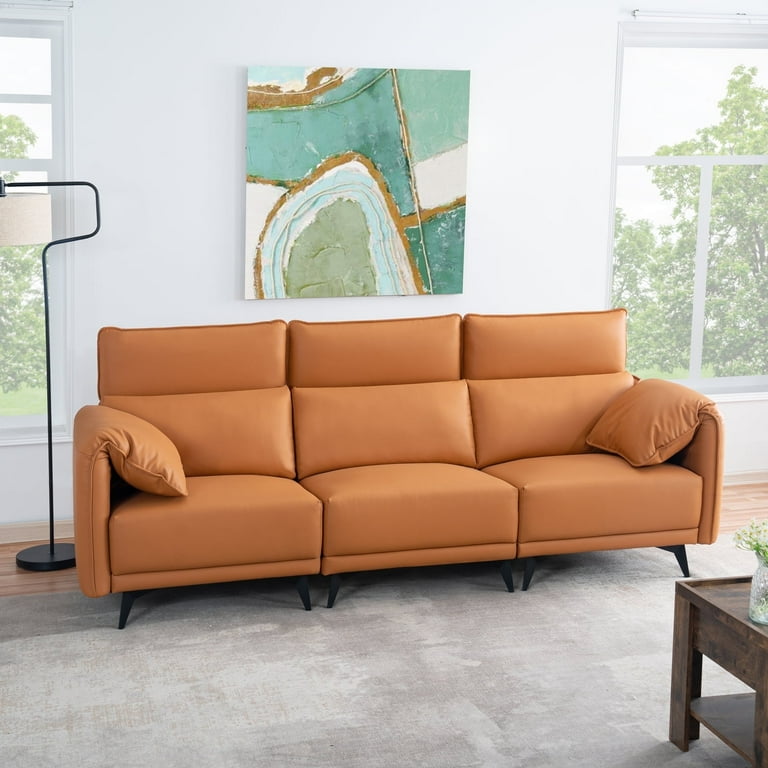 Naomi Home Dora Loveseat Sofa High Back Convertible Sofa Couch 3 Seater Loveseat Couch with Headrests Small Sofa Set for Living Room Apartment