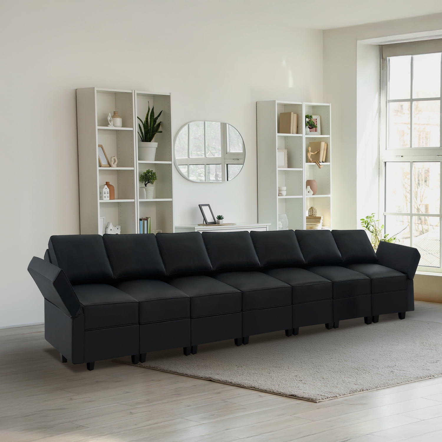 Naomi Home Sarah Contemporary DIY Sofa Collection-Color:Black,Fabric ...
