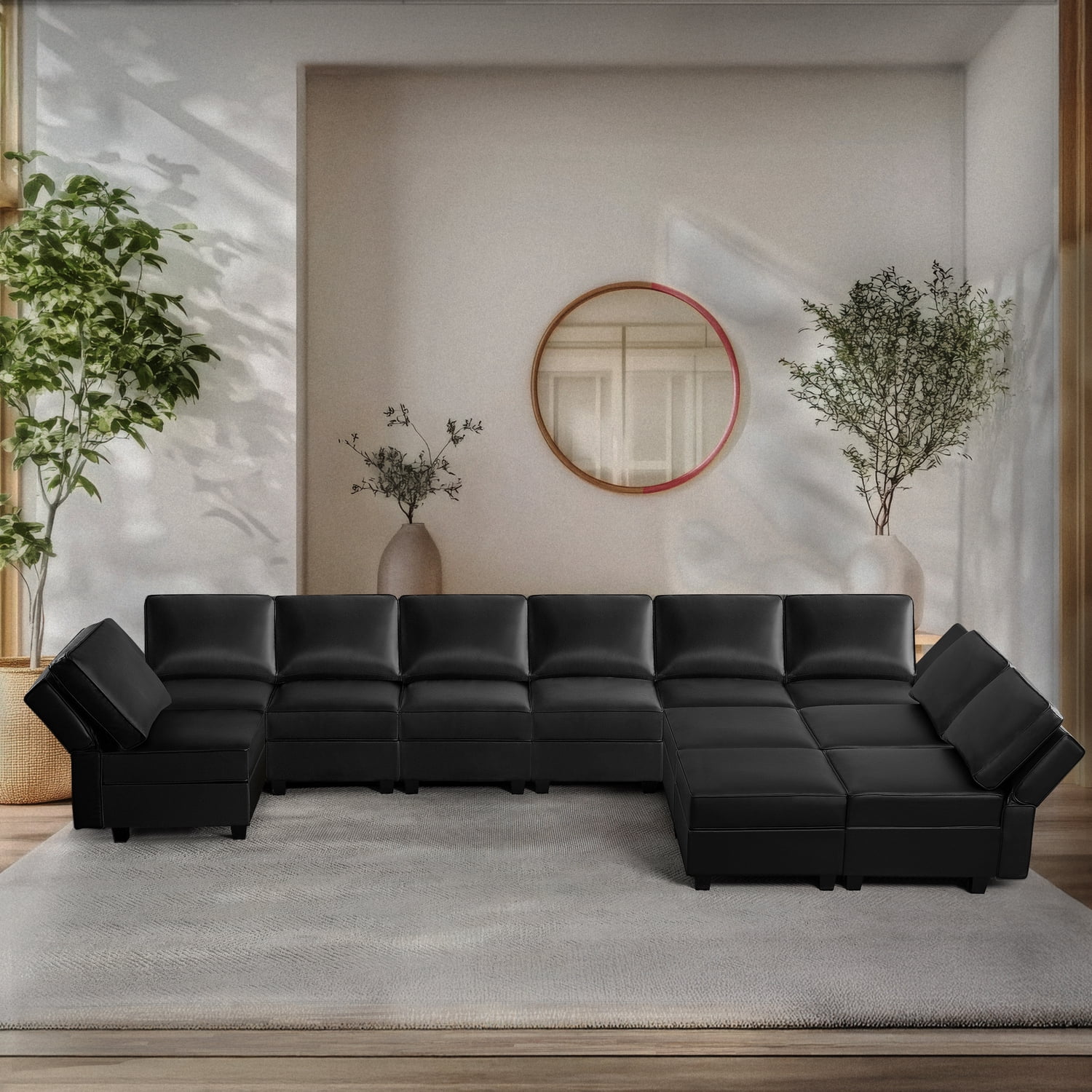 Naomi Home Sarah Contemporary DIY Sofa Collection-Color:Black,Fabric ...