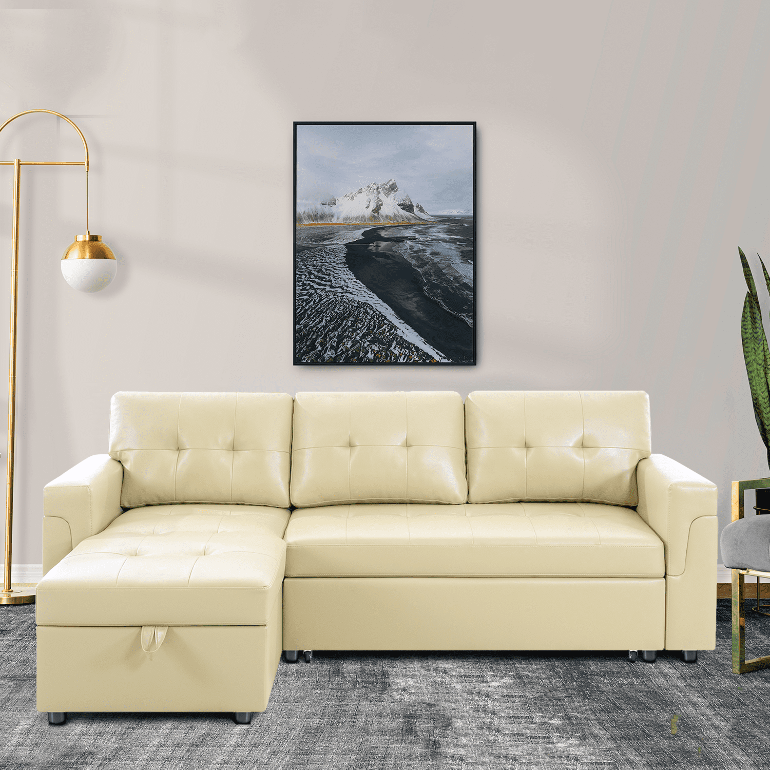 Reversible sleeper sectional ikea store
