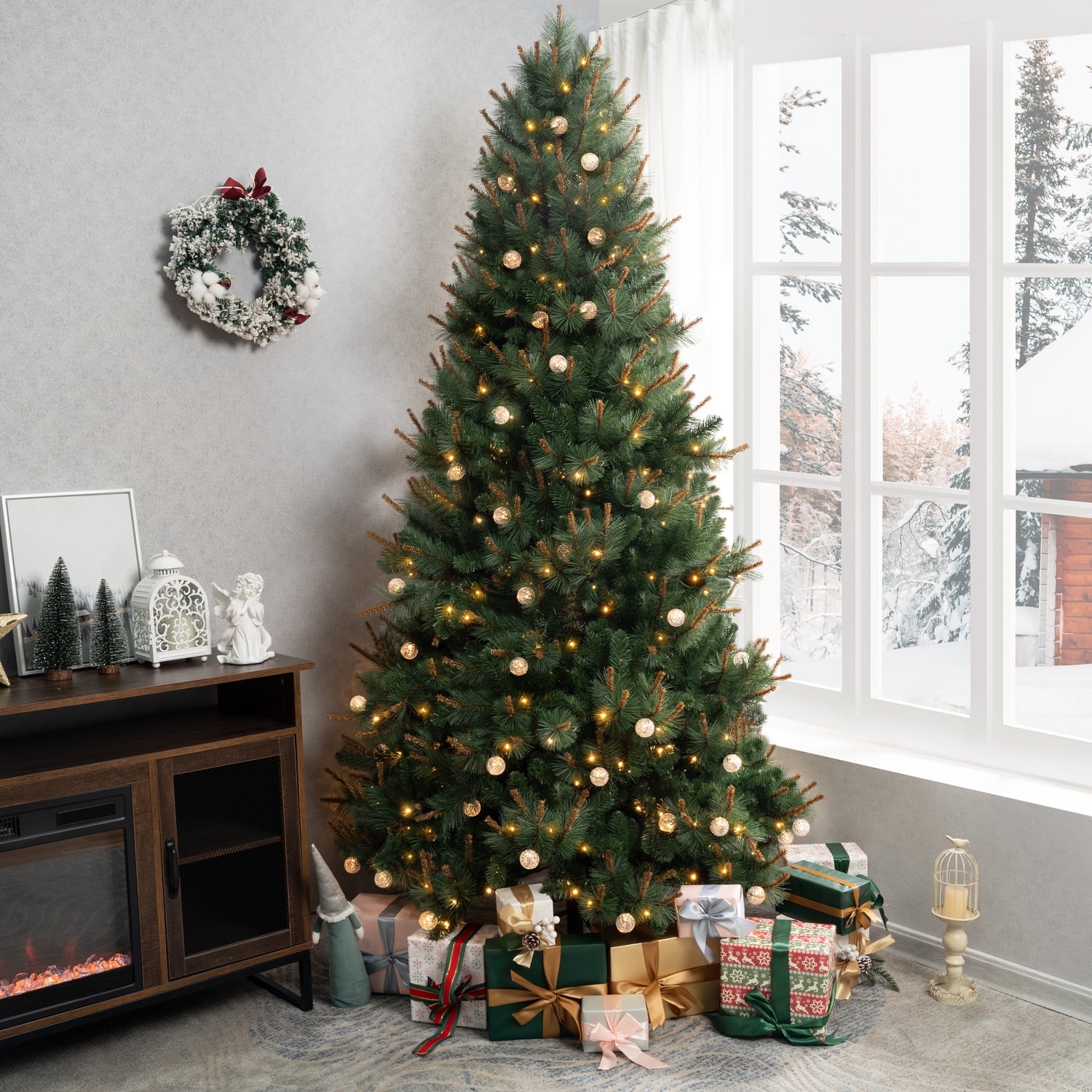 Naomi Home Selena christmas tree with withered branches-Color:Green ...