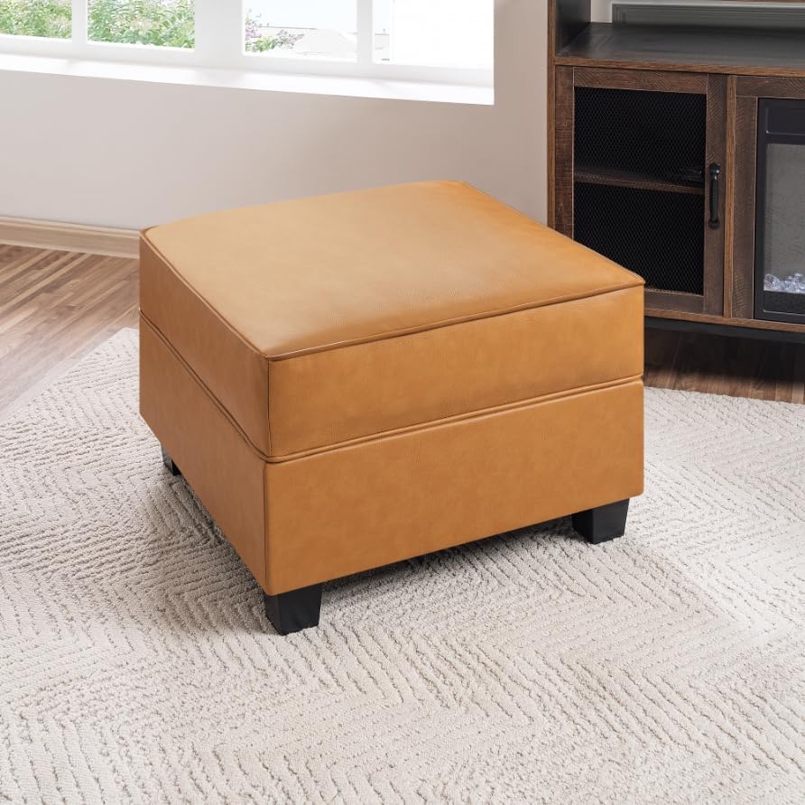 Naomi Home Square Ottoman Module for Modular Sectional Sofa, Storage ...
