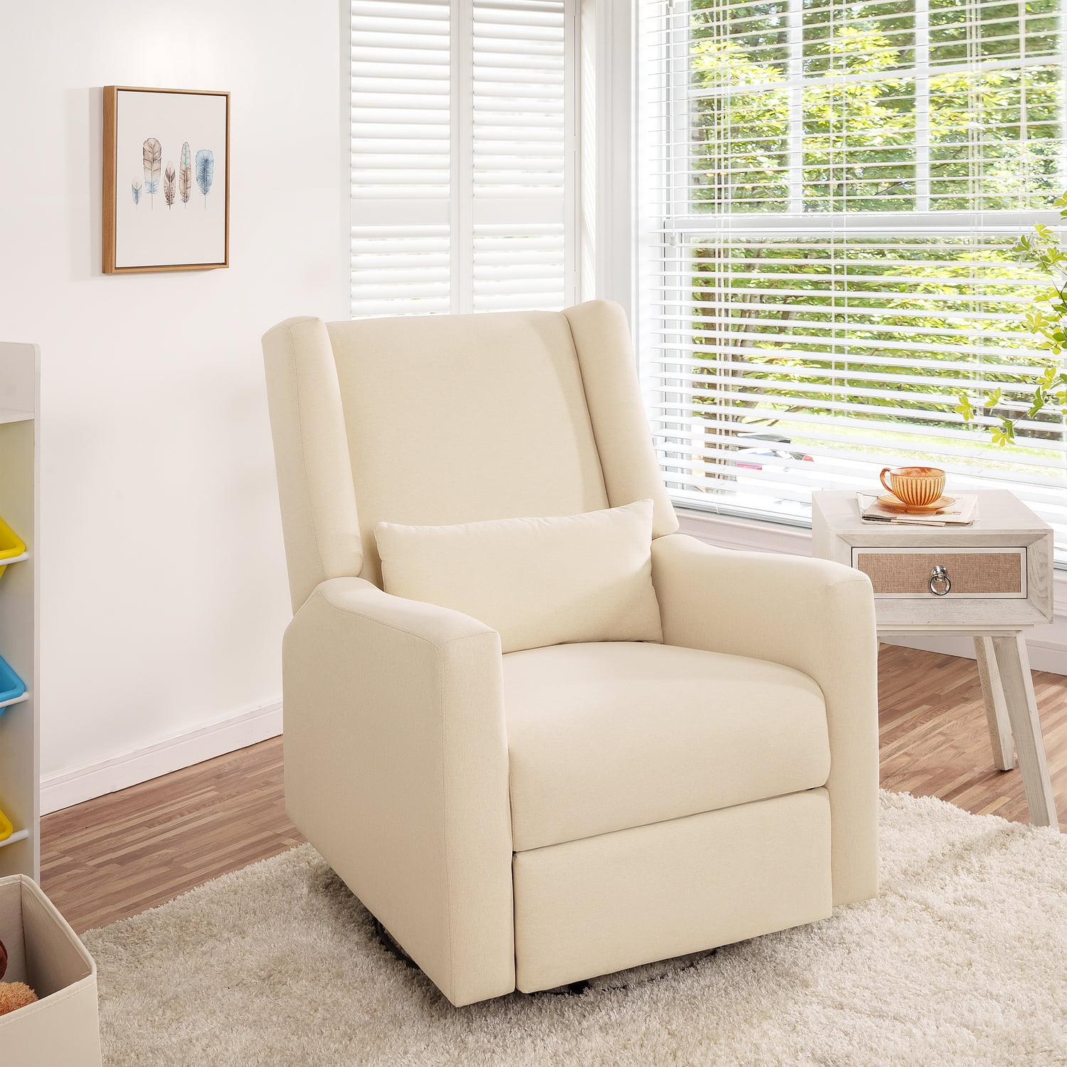 Naomi Home Tanya Luxury 4-in-1-Function Motion Recliner Chair Cream ...