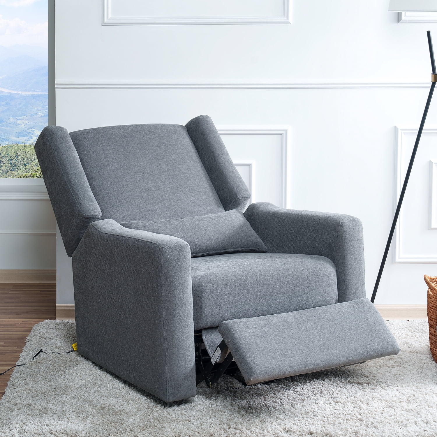 Naomi Home Tanya Luxury Motion Recliner-Color:Gray - Walmart.com