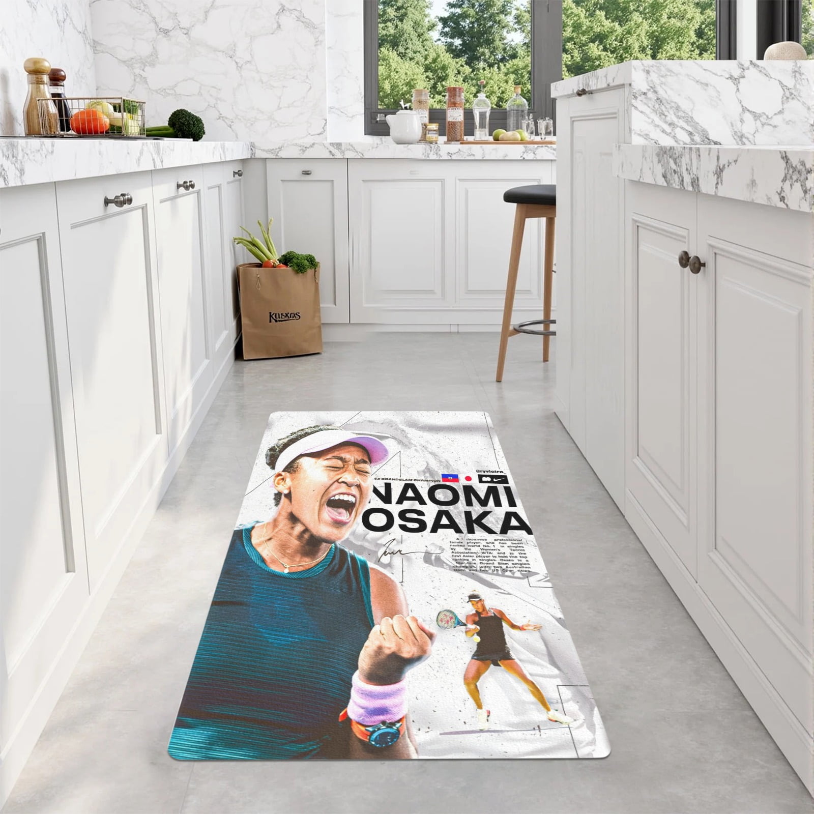 Naomi Osaka Kitchen Mat 48"x17" - Walmart.com