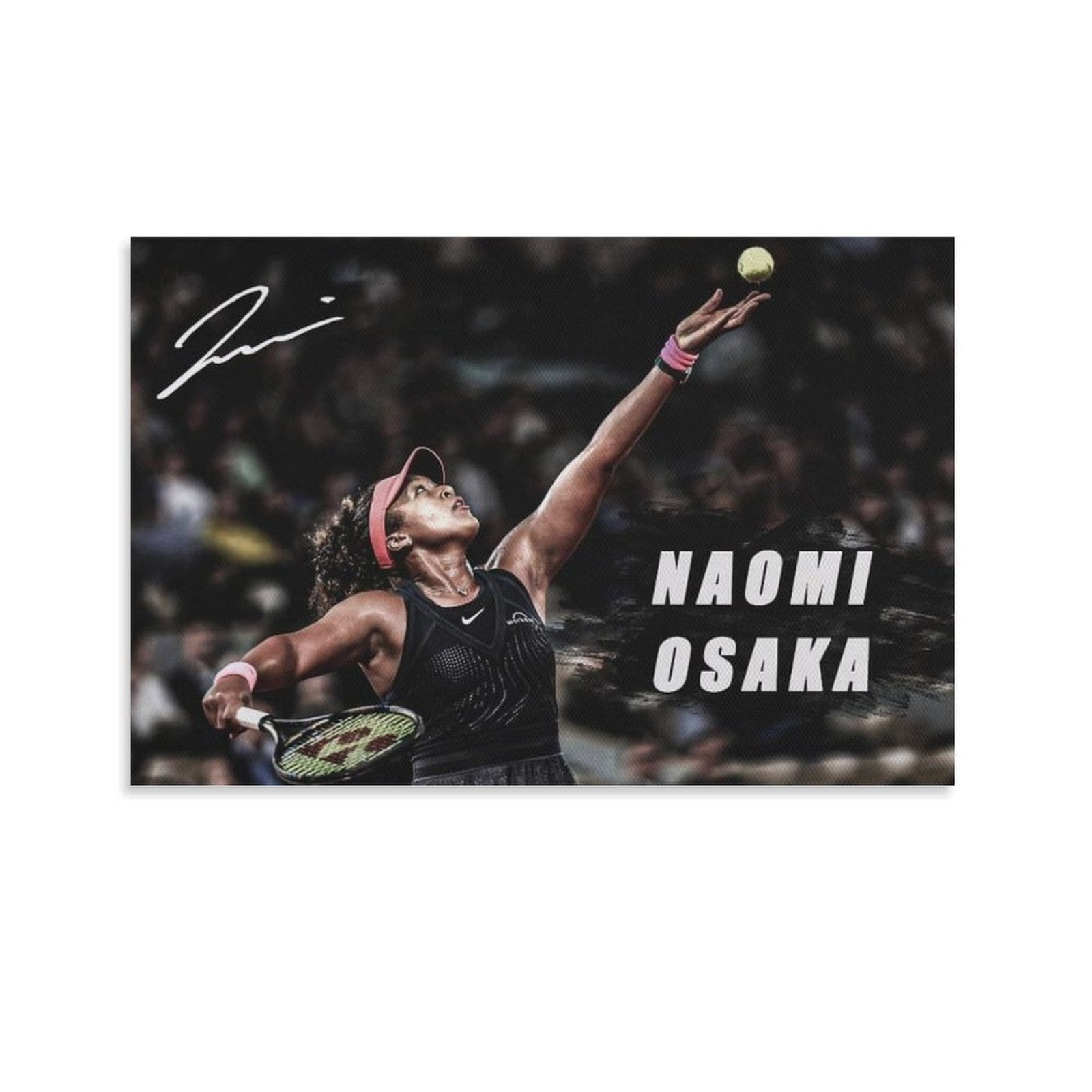 Naomi Osaka Tennis Player Poster Canvas Poster Wall Art Picture ...
