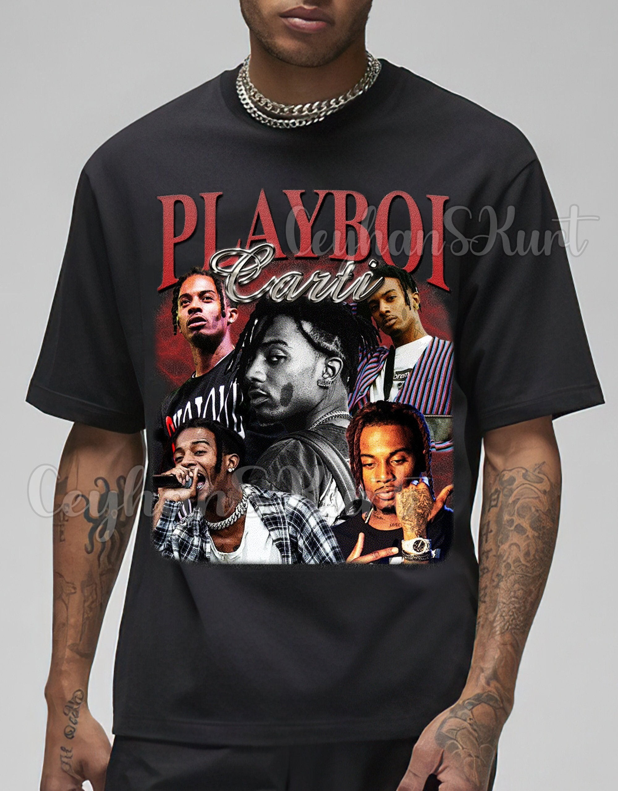 Naomi-Playboi Carti Rapper Short Sleeve T-Shirt - Walmart.com
