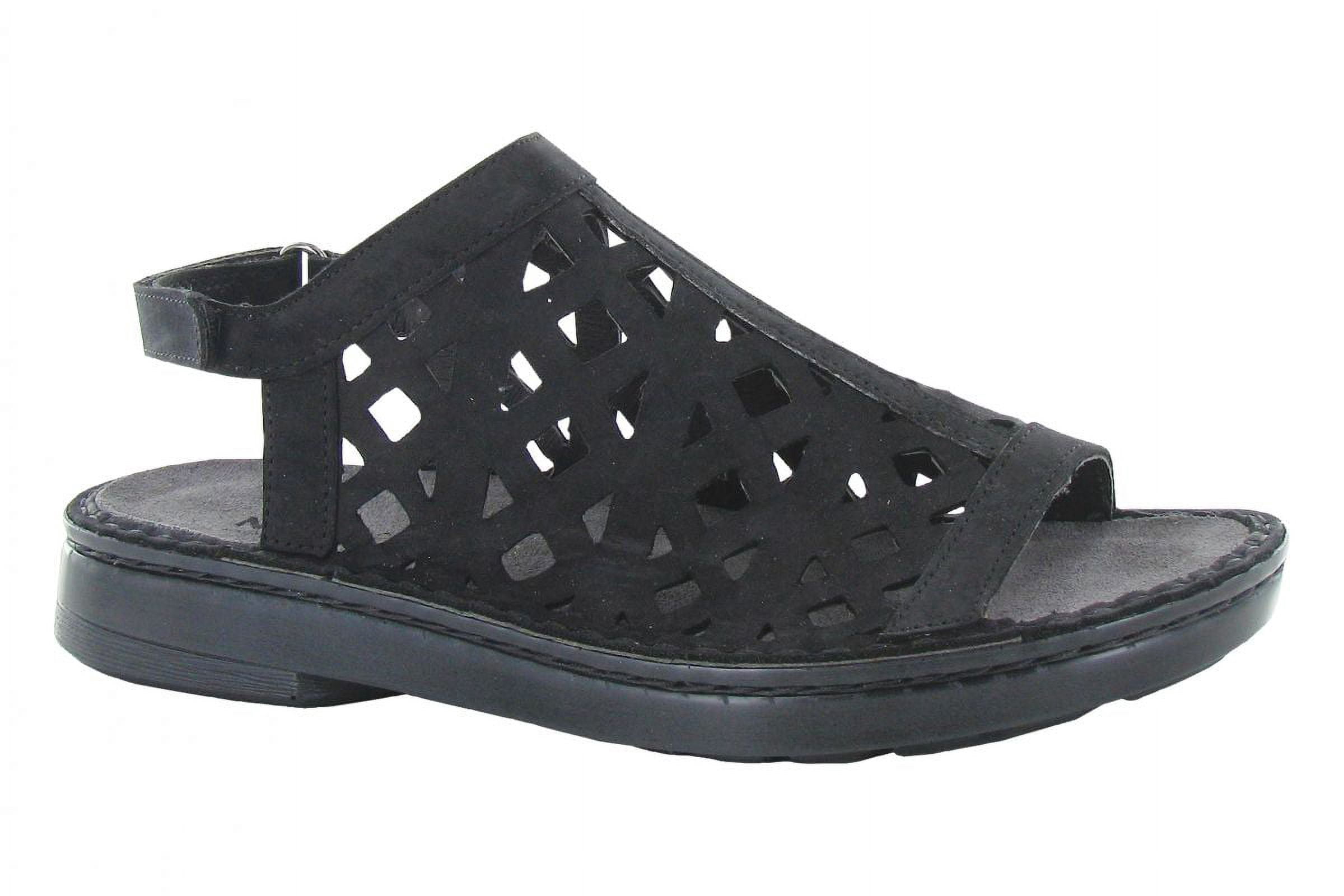 Naot Women's Amadora Sandal Black Velvet Nubuck - 63417-B12 - Walmart.com