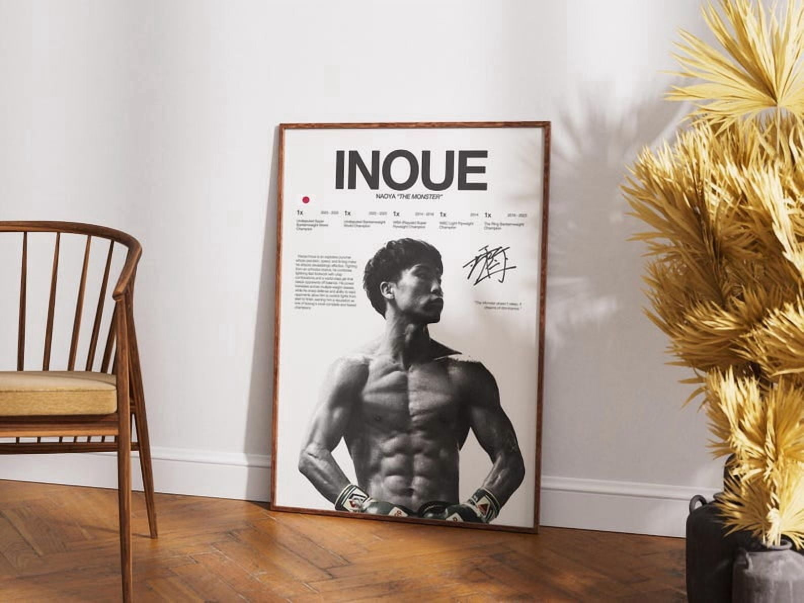 Naoya Inoue Poster, Boxing Wall Print , Boxer Poster, Japanese Boxer ...
