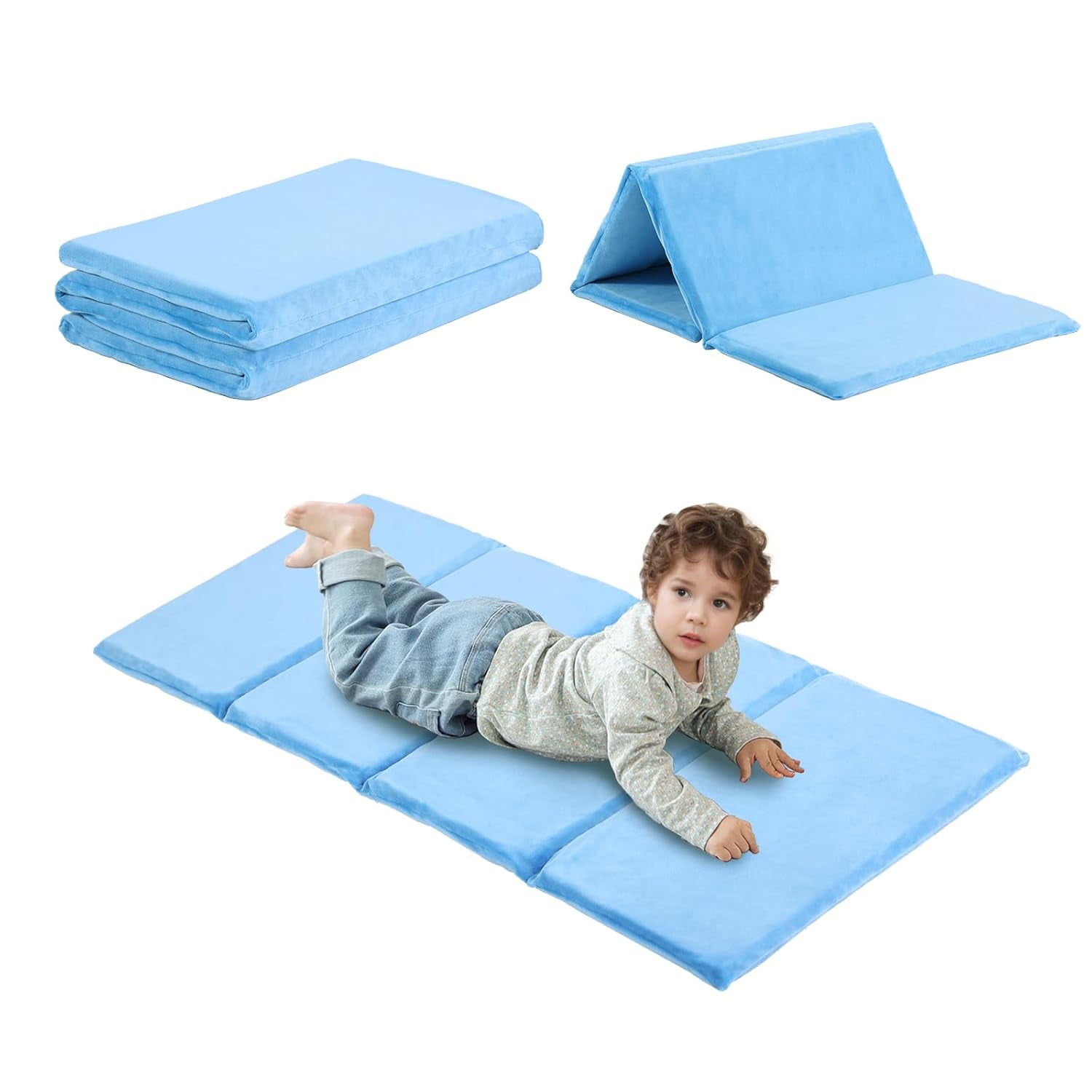 Nap Mat, Foldable Play Mat, Sleeping Pad, Folding Kinder Mat Portable ...