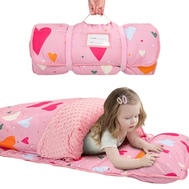JumpOff Jo Standard Toddler Nap Mat Sleeping Bag for Preschool, 43 x 21 ...